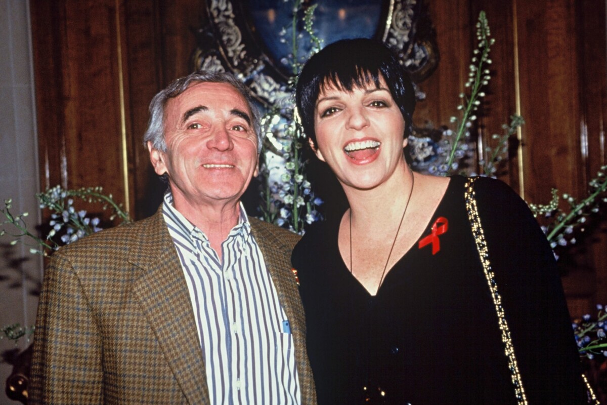 Photo : Charles Aznavour et Liza Minelli en 1994. - Purepeople