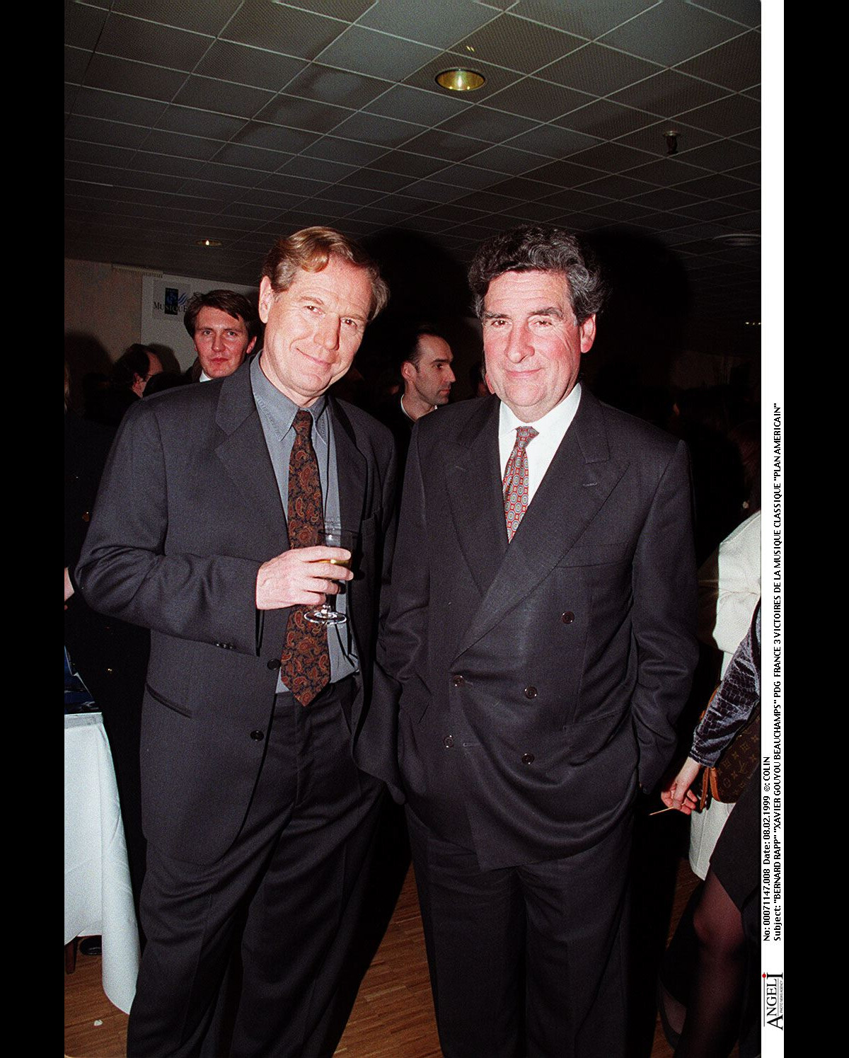 Photo : "BERNARD RAPP" "XAVIER GOUYOU BEAUCHAMPS" PDG FRANCE 3 ...