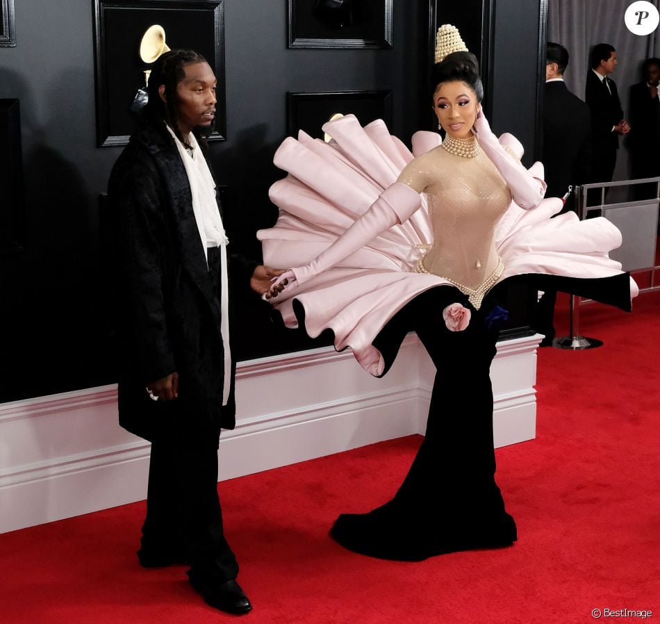 Cardi B Et Son Mari Offset Les Célébrités Arrivent à La 61ème Soirée Annuelle Des Grammy