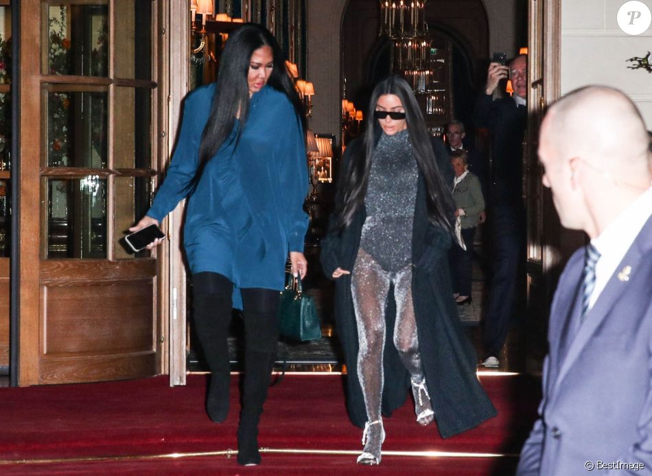 Kim Kardashian et Kimora Lee Simmons quittent le Ritz pour se rendre au ...