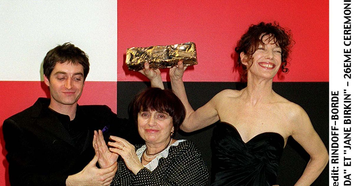Mathieu Demy, sa mère Agnès Varda (César d'honneur) et Jane Birkin ...