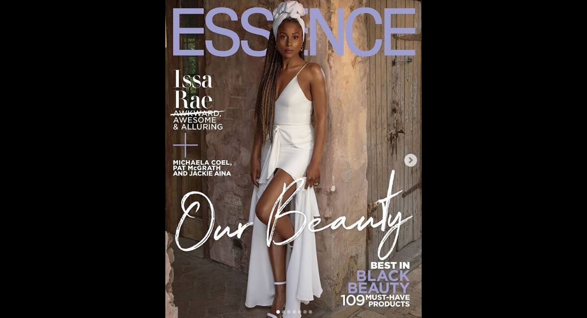 Photo : Issa Rae en couverture du magazine "Essence". Numéro d'avril ...