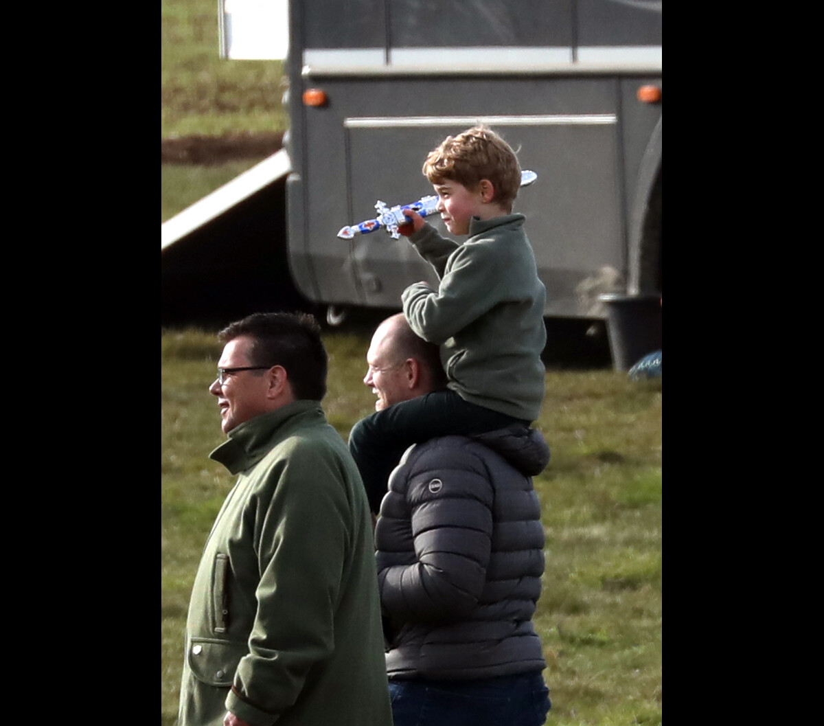 Photo : Exclusif - Mike Tindall, Le prince George lors d'une après-midi ...