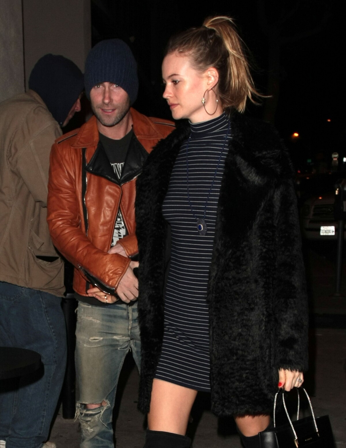 Photo : Le chanteur Adam Levine et sa femme Behati Prinsloo sortent du ...