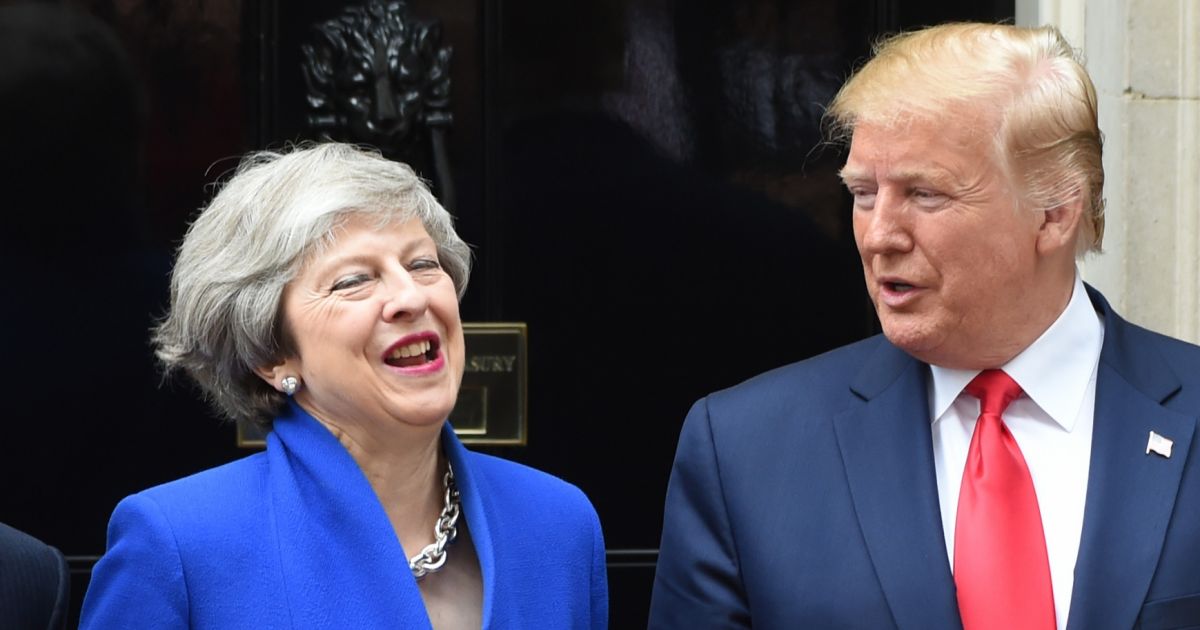 Donald Trump et Theresa May - Accueil du président des Etats-Unis et de ...