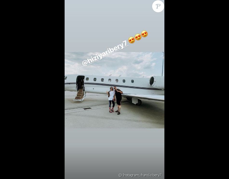 Franck Ribéry avec sa fille Hiziya qui a fêté ses 14 ans le 18 juillet ...