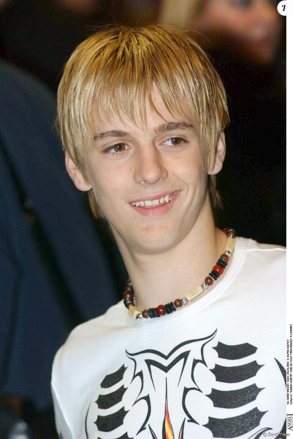 Aaron Carter le 26 mars 2002. - Purepeople