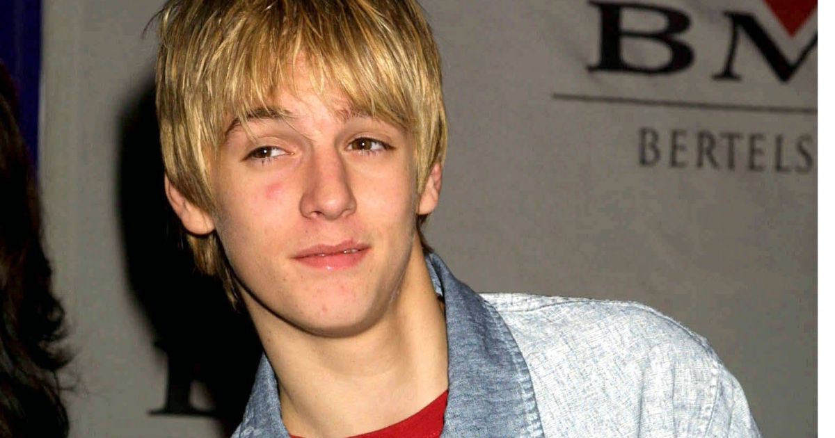Aaron Carter le 1er mars 2002. - Purepeople
