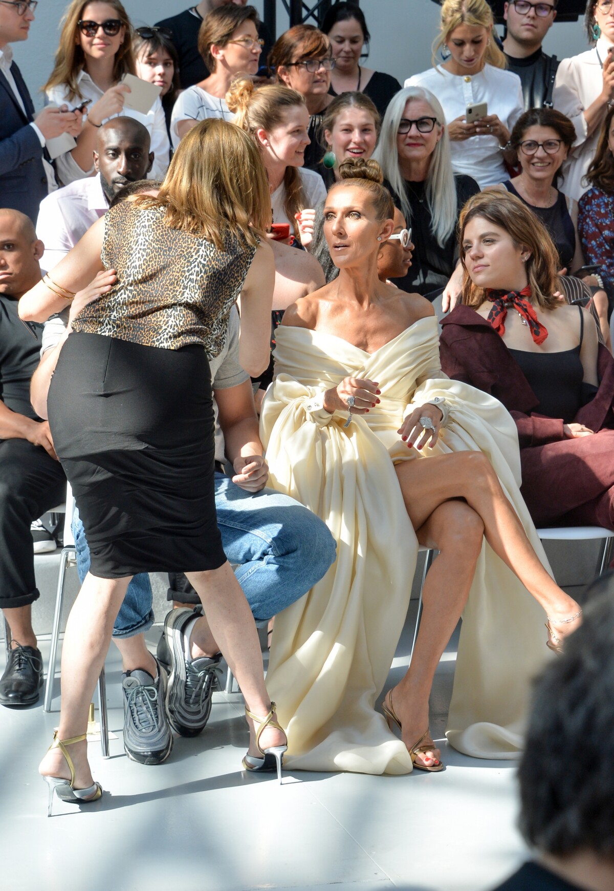 Photo : Carine Roitfeld, Celine Dion, Morgane Polanski - Front row du ...