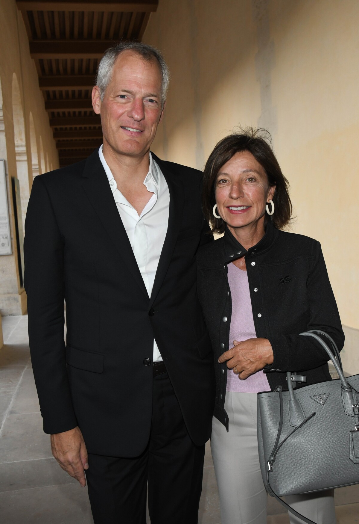Photo : Philippe Schaus (Président-directeur général de Moët Hennessy) et sa femme Claire ...