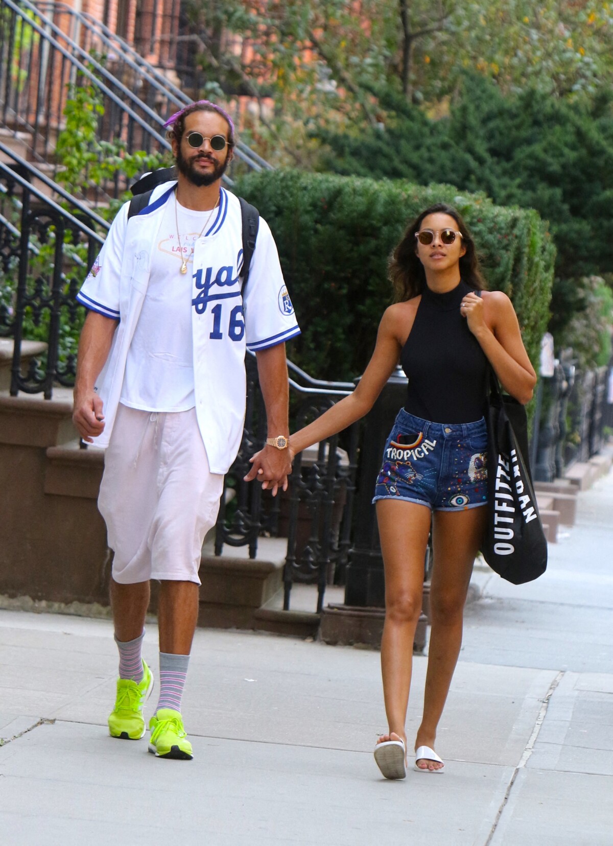 Photo : Joakim Noah et Lais Ribeiro à New York le 11 septembre 2019 ...