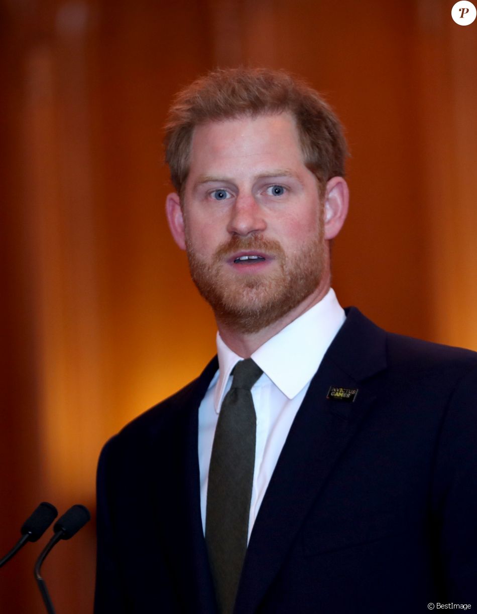 Le prince Harry, duc de Sussex, lors d'une cérémonie pour le 5ème ...