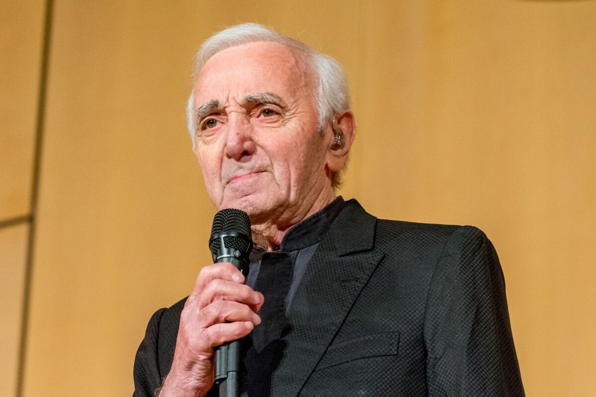 Photo : Charles Aznavour en concert à l'Office des Nations Unies à ...
