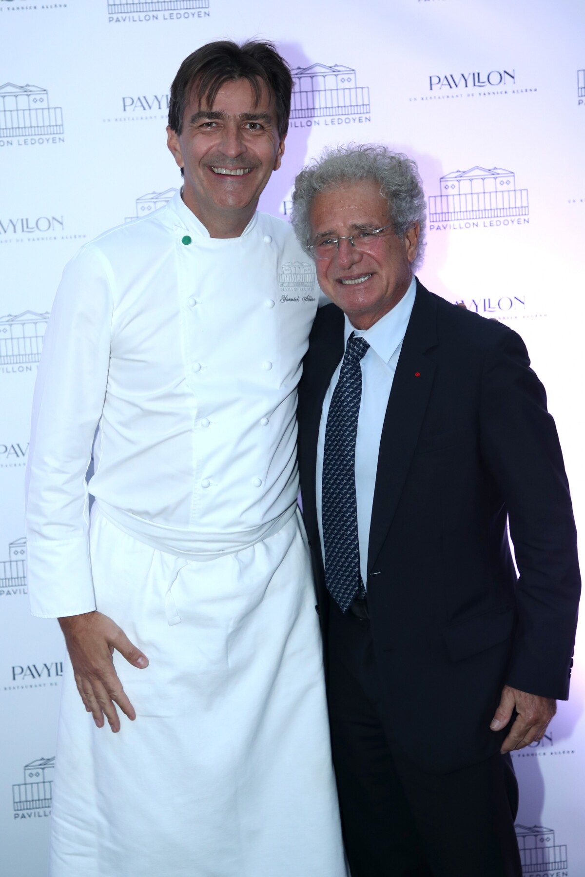 Photo : Yannick Alléno avec Laurent Dassault lors de l'inauguration de ...