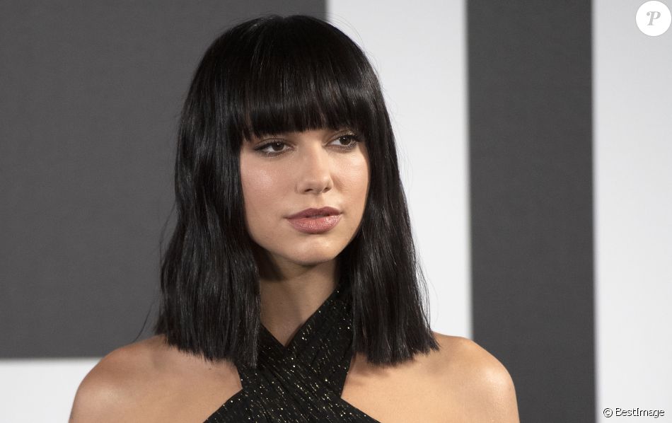 La chanteuse Dua Lipa au photocall pour la présentation de la nouvelle ...