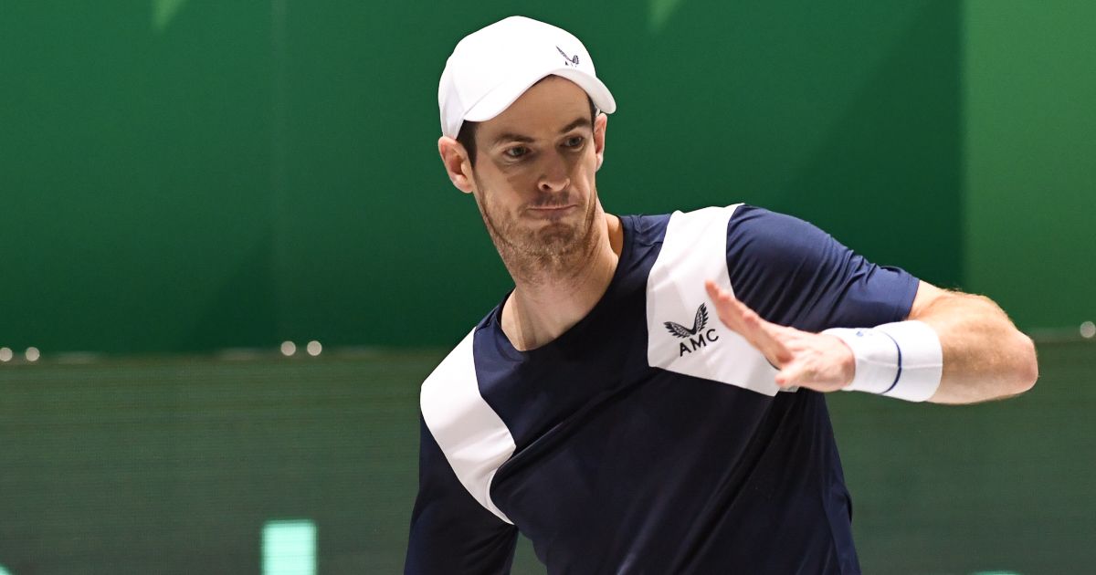 Le britannique Andy Murray face au hollandais Tallon Griekspoor pendant ...