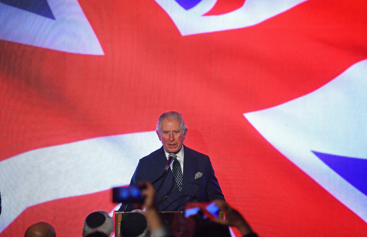 Photo : Le prince Charles à la résidence officielle du président d'Israël Reuven Rivlin à ...
