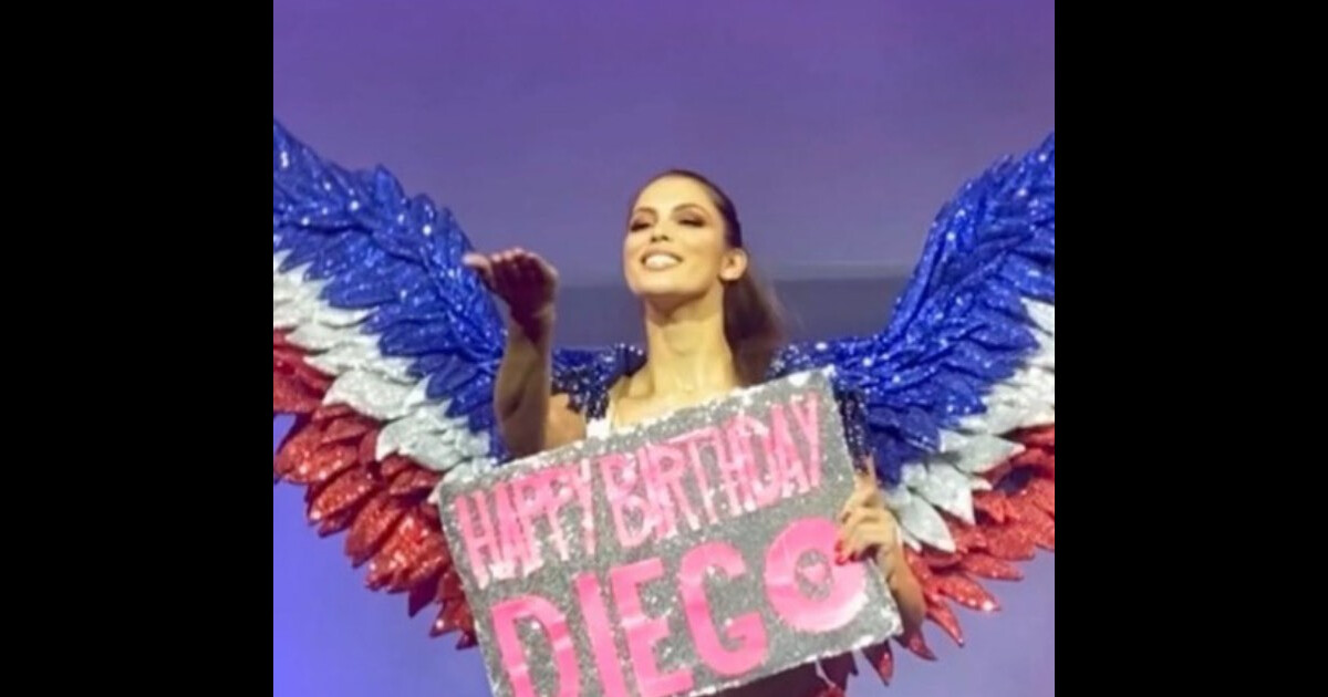 Iris Mittenaere défile en string pour l'anniversaire de Diego ...
