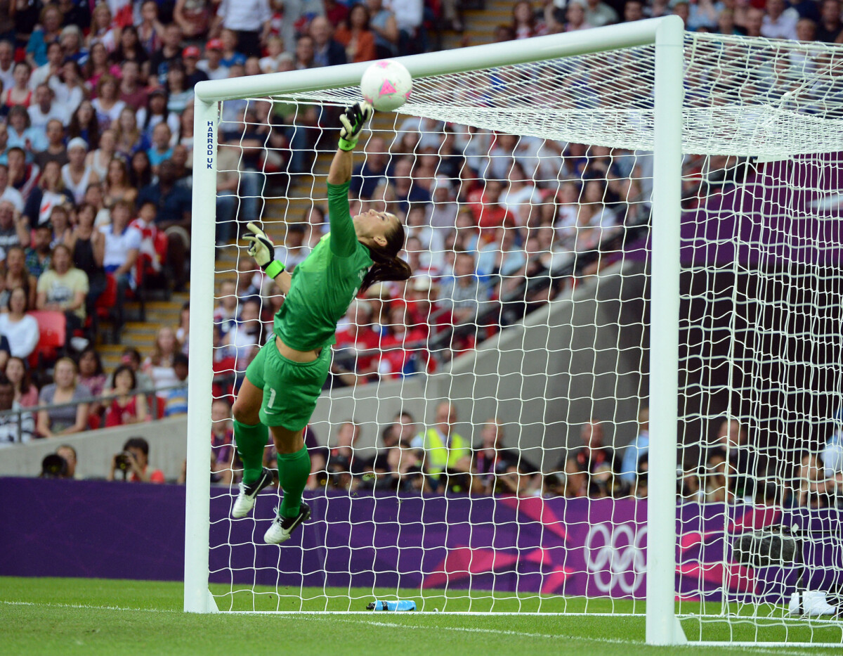Photo : Hope Solo lors de la finale de football féminin des Jeux ...