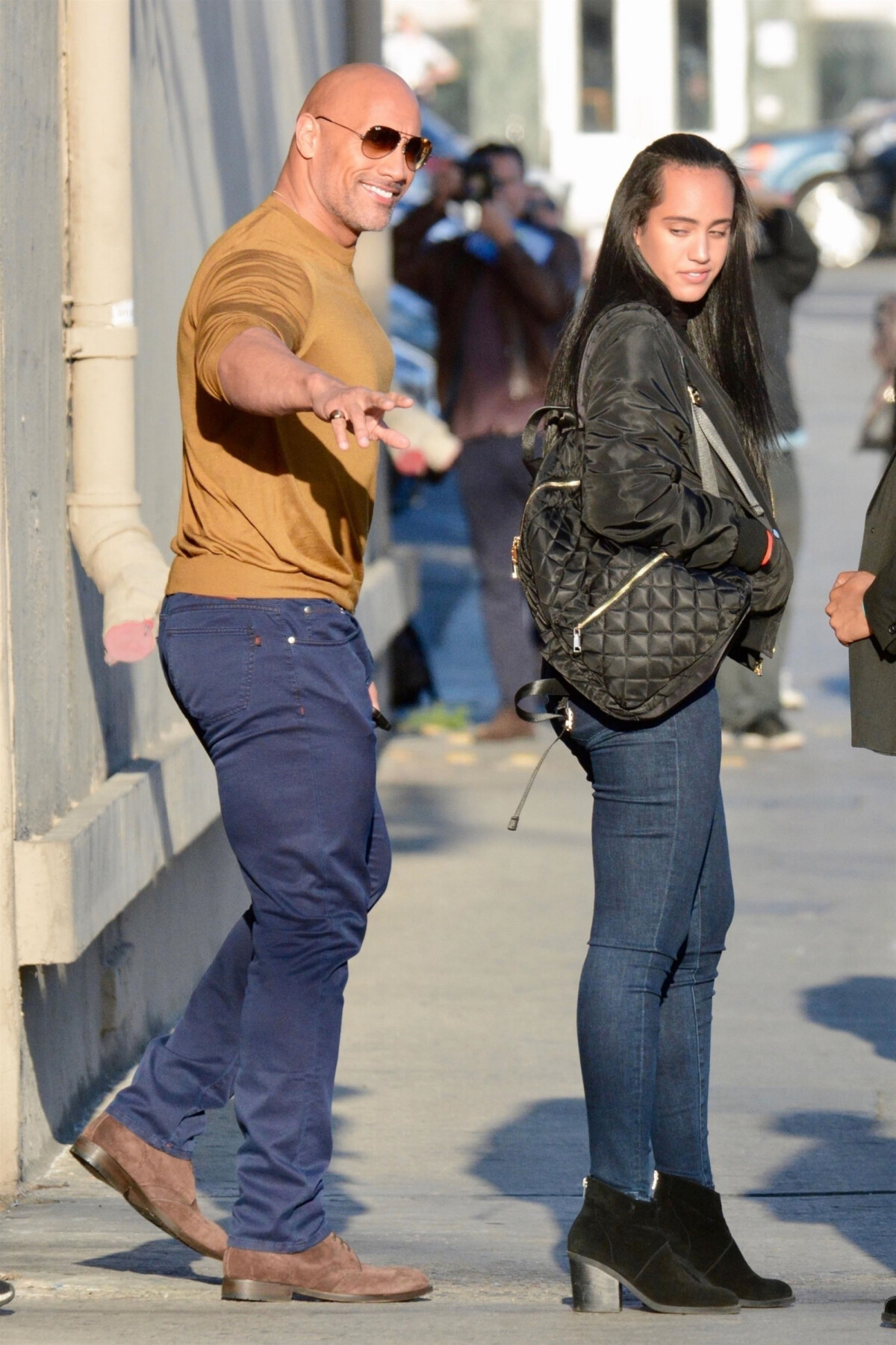 Photo : Dwayne Johnson et sa fille Simone Alexandra à la sortie des ...