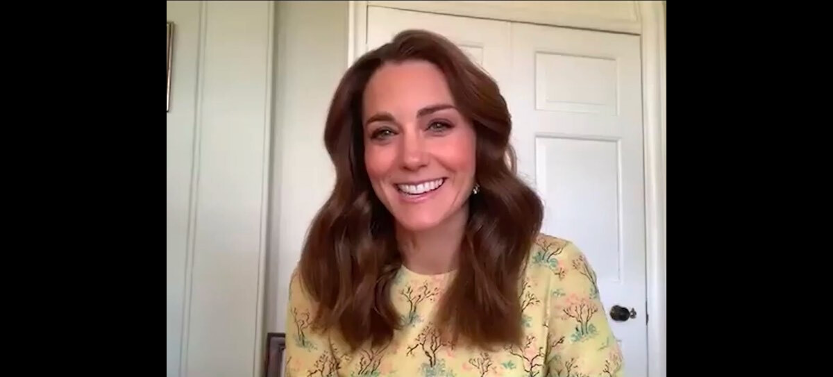 Photo : Kate Middleton lors de son appel vidéo avec l'émission de télé ...