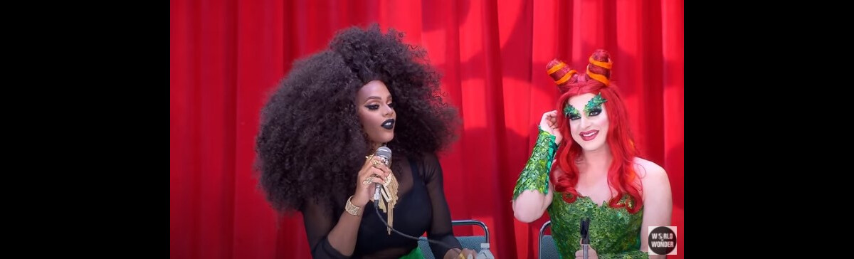 Photo : Tyra Sanchez et Pandora Boxx au RuPaul's DragCon 2017. - Purepeople