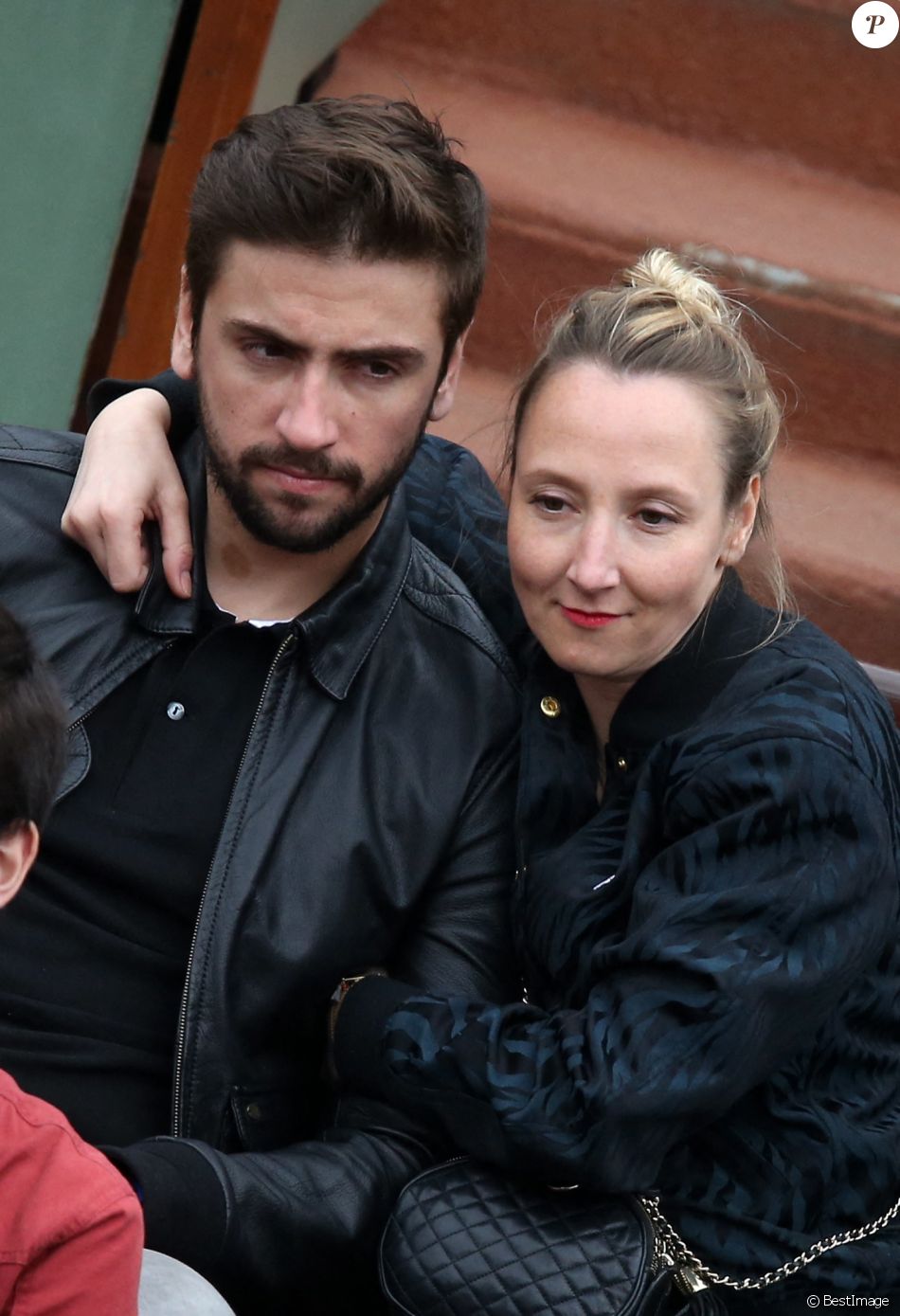 Audrey Lamy et son compagnon Thomas Sabatier aux Internationaux de ...