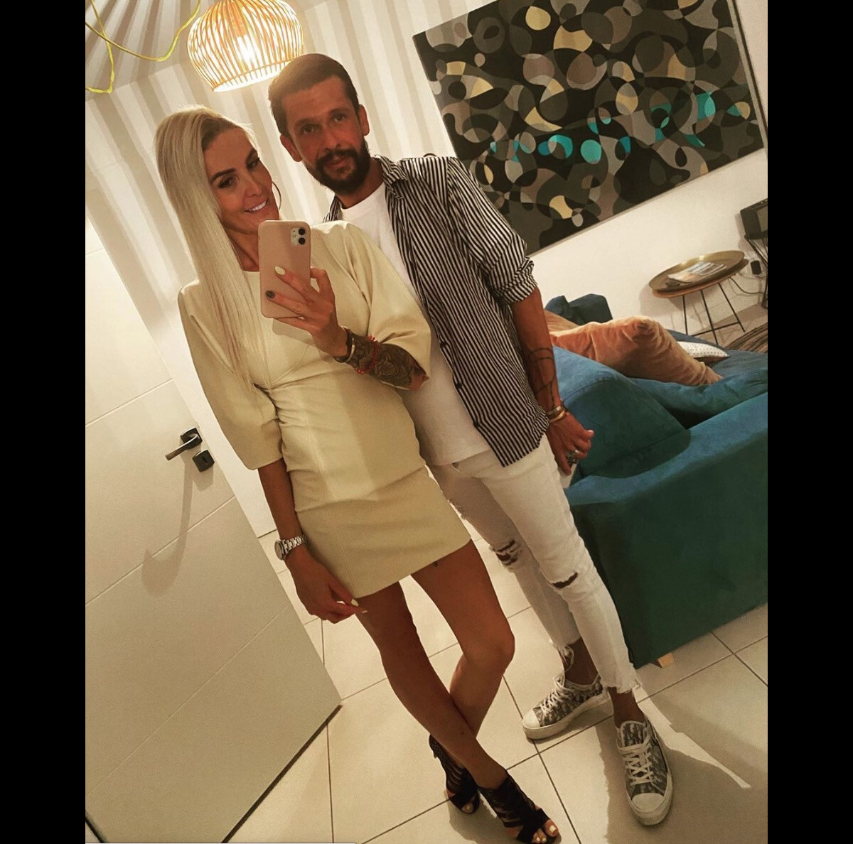 Photo : Marie Garet et son compagnon Dorian sur Instagram. Le 26 août ...