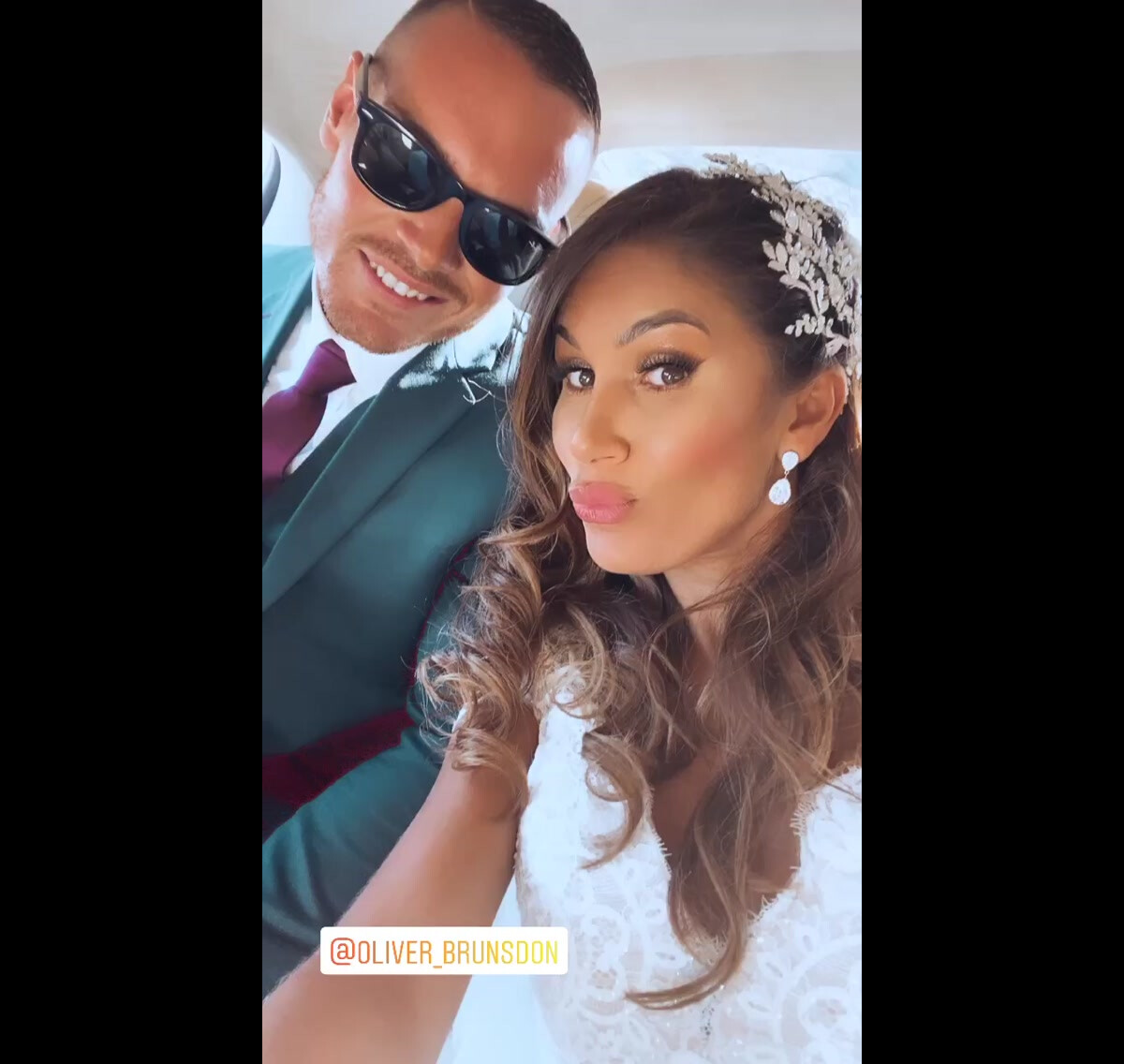 Photo : Wafa El Mejjad et son mari Oliver. Instagram - Purepeople