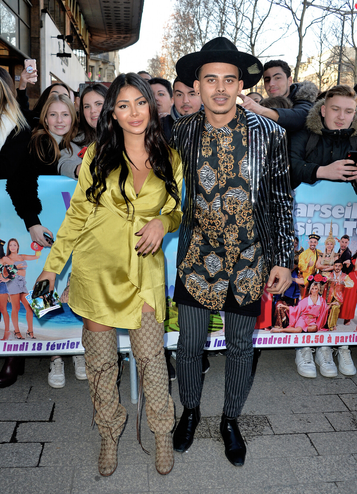 Photo : Maeva Ghennam et Greg à l'avant-première de la nouvelle saison ...