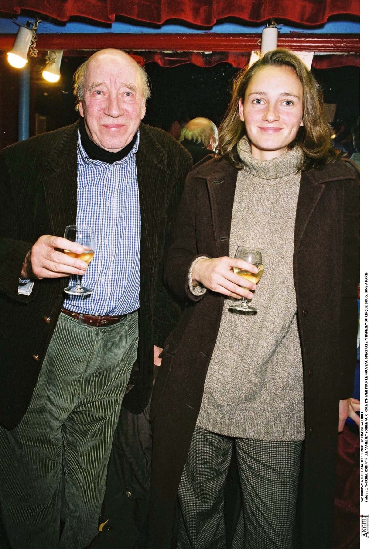 Photo : Michel Robin et sa fille Amélie au Cirque d'Hiver. - Purepeople