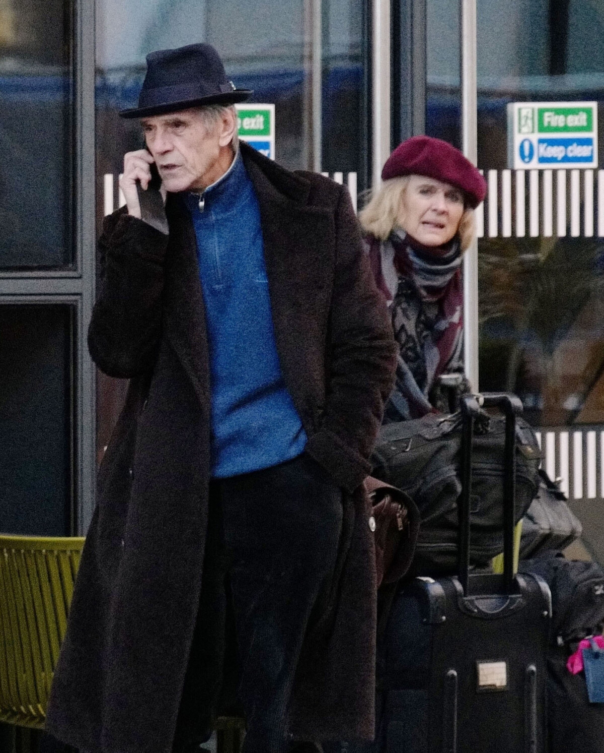 Photo : Exclusif - Jeremy Irons et sa femme Sinead Cusack arrivent à ...