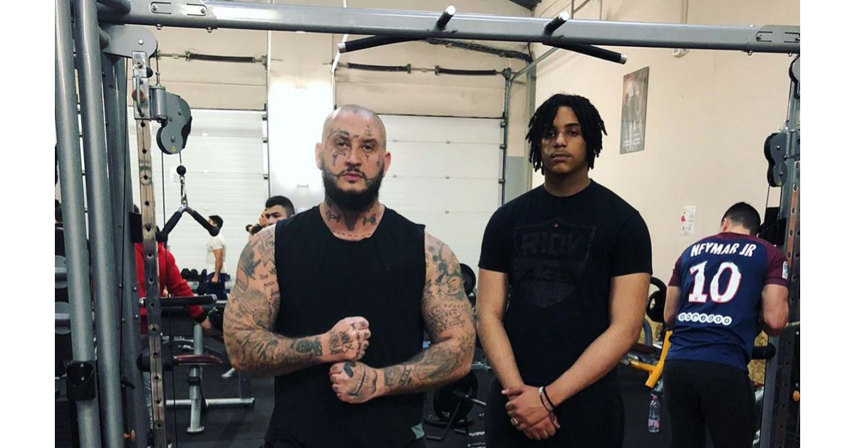 Seth Gueko et son fils Stos. Décembre 2020. - Purepeople