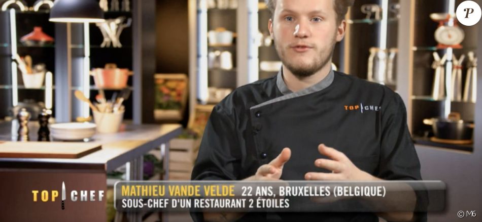 Mathieu dans Top Chef 2021, sur M6. - Purepeople