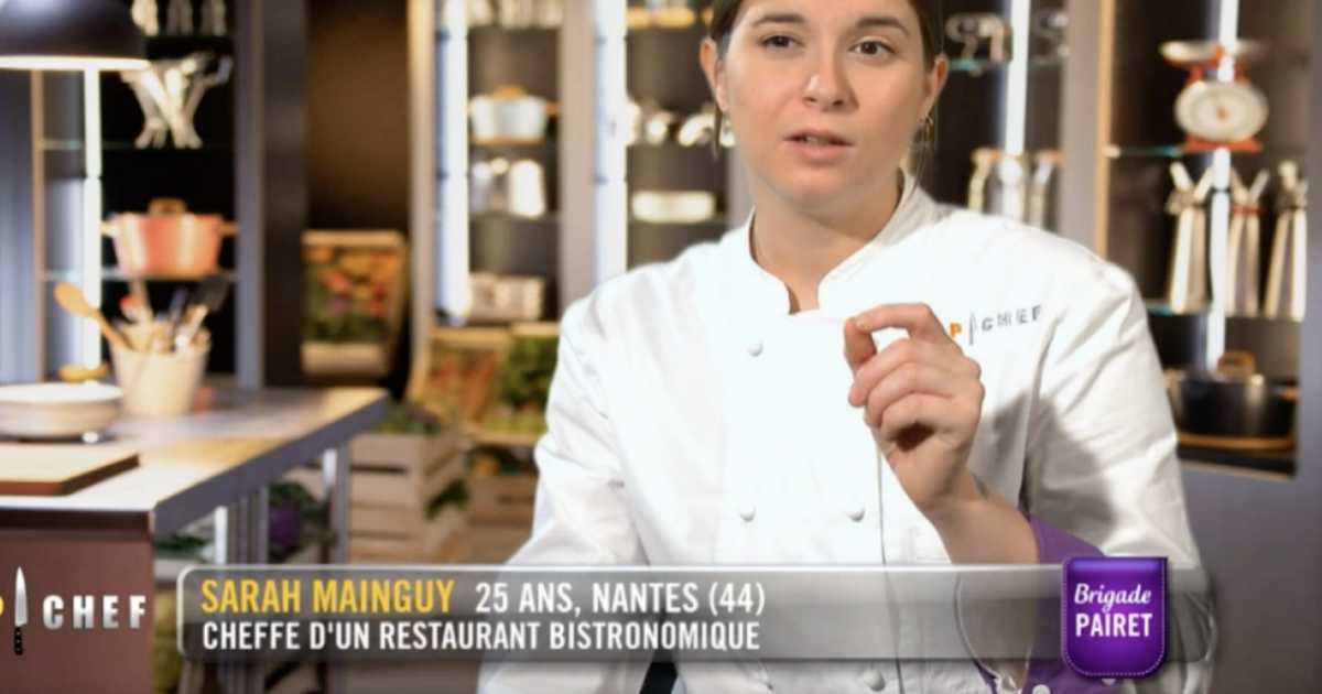 Sarah dans Top Chef 2021 sur M6. - Purepeople