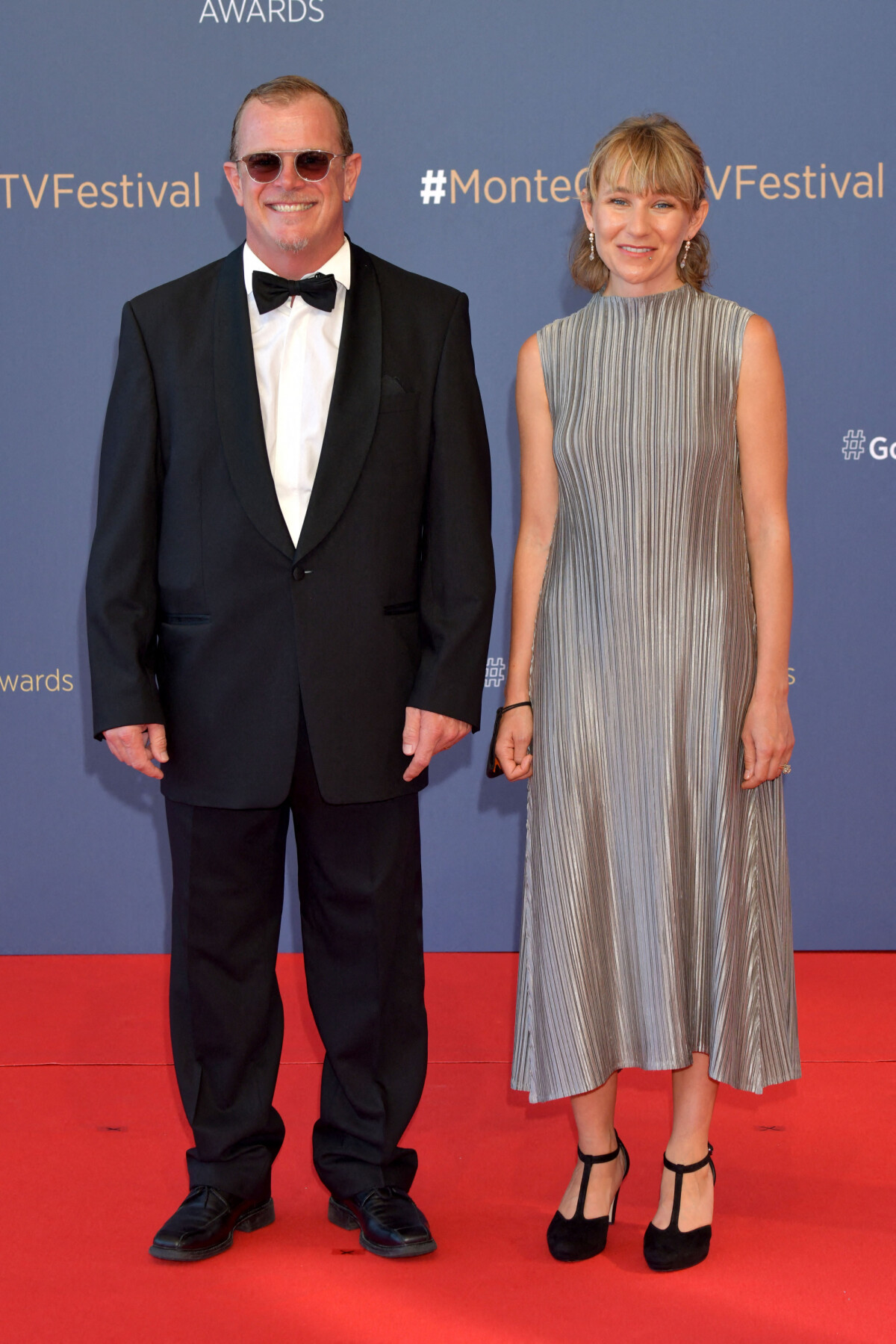 Photo : Anton Leach et Jasmine Duthie lors du photocall de la cérémonie ...