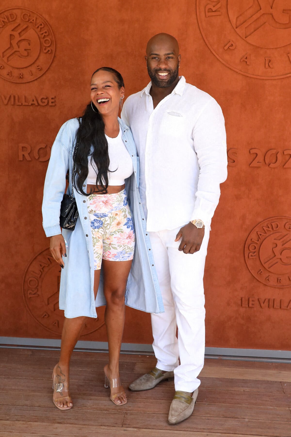 Photo : Teddy Riner et sa femme Luthna Plocus au village lors des ...