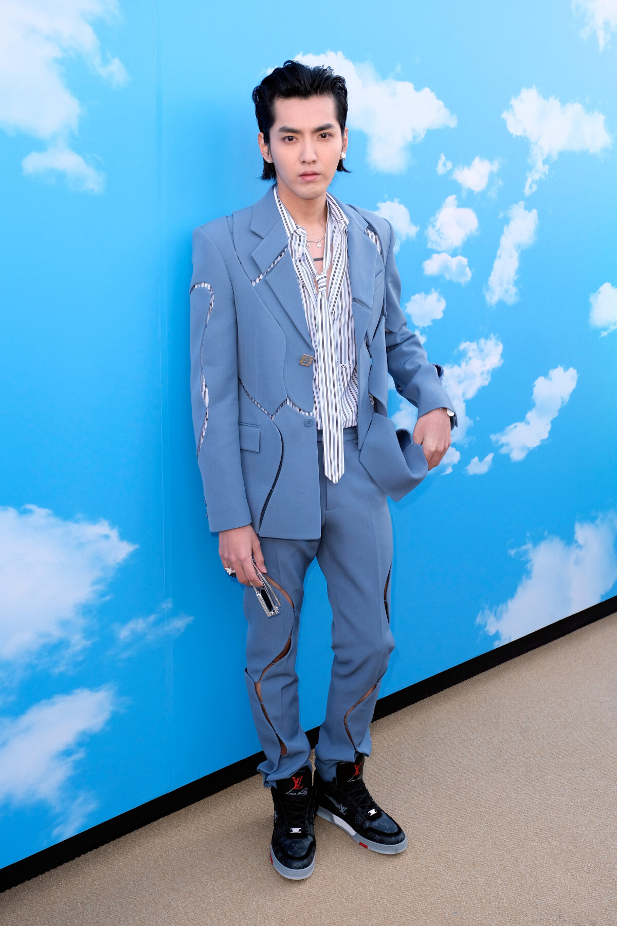 Photo : Kris Wu - Photocall du défilé Louis Vuitton Homme automne-hiver ...