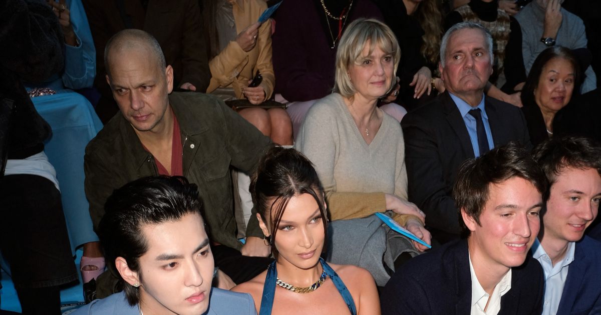 Kris Wu, Bella Hadid, Alexandre Arnault, Frederic Arnault - Front row ...