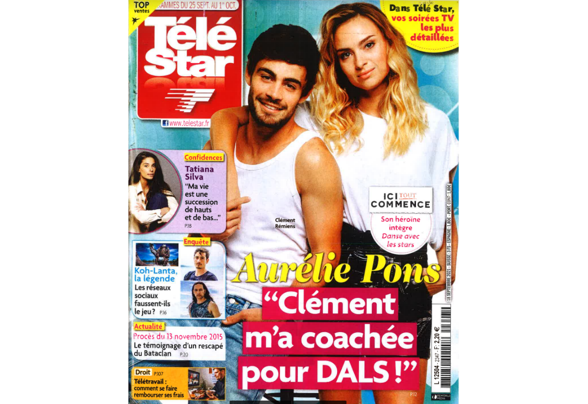 Photo : Magazine Télé Star, numéro du 20 septembre 2021. - Purepeople