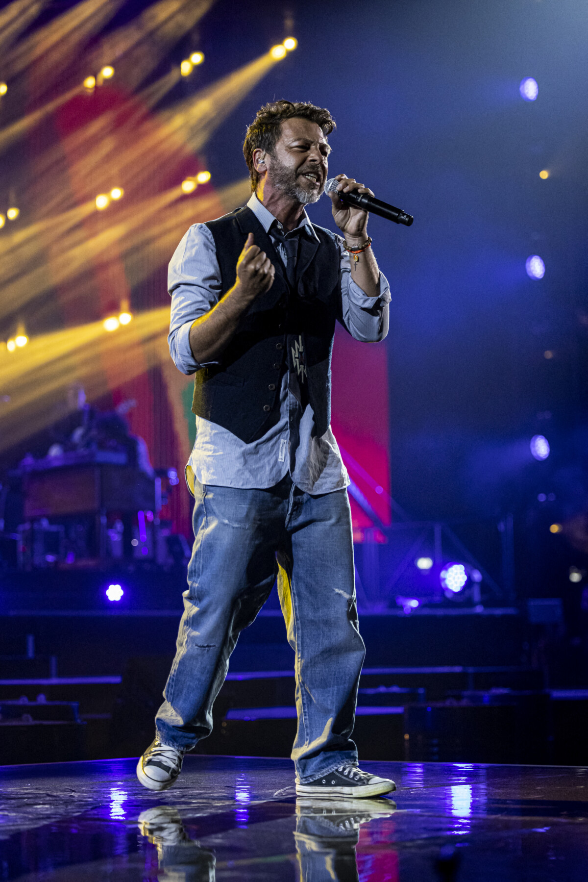 Photo : Exclusif - Christophe Maé - Concert hommage à Johnny Hallyday ...