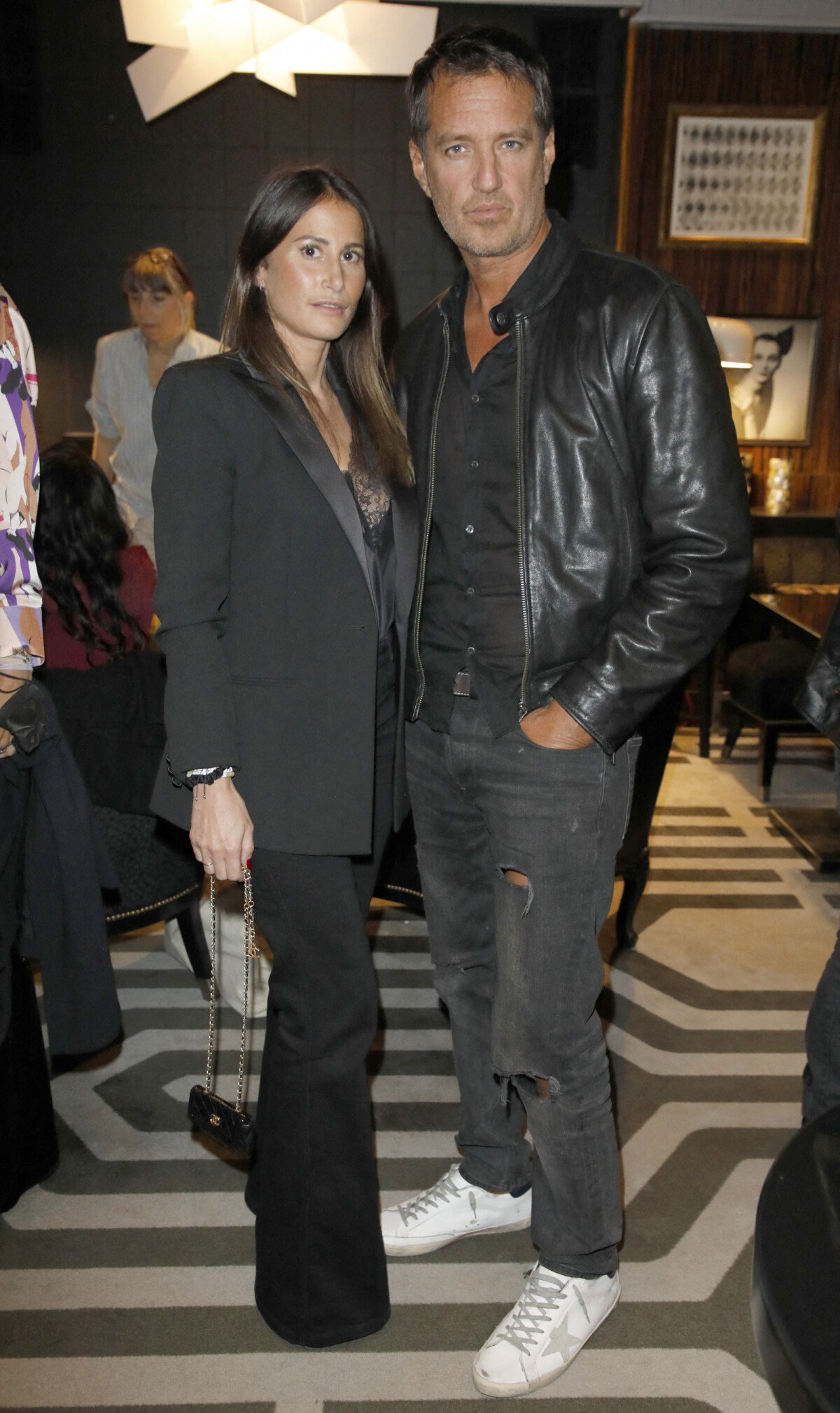 Photo : Exclusif - Brian Torres et sa compagne assistent au défilé de mode Tania Valenti à l ...