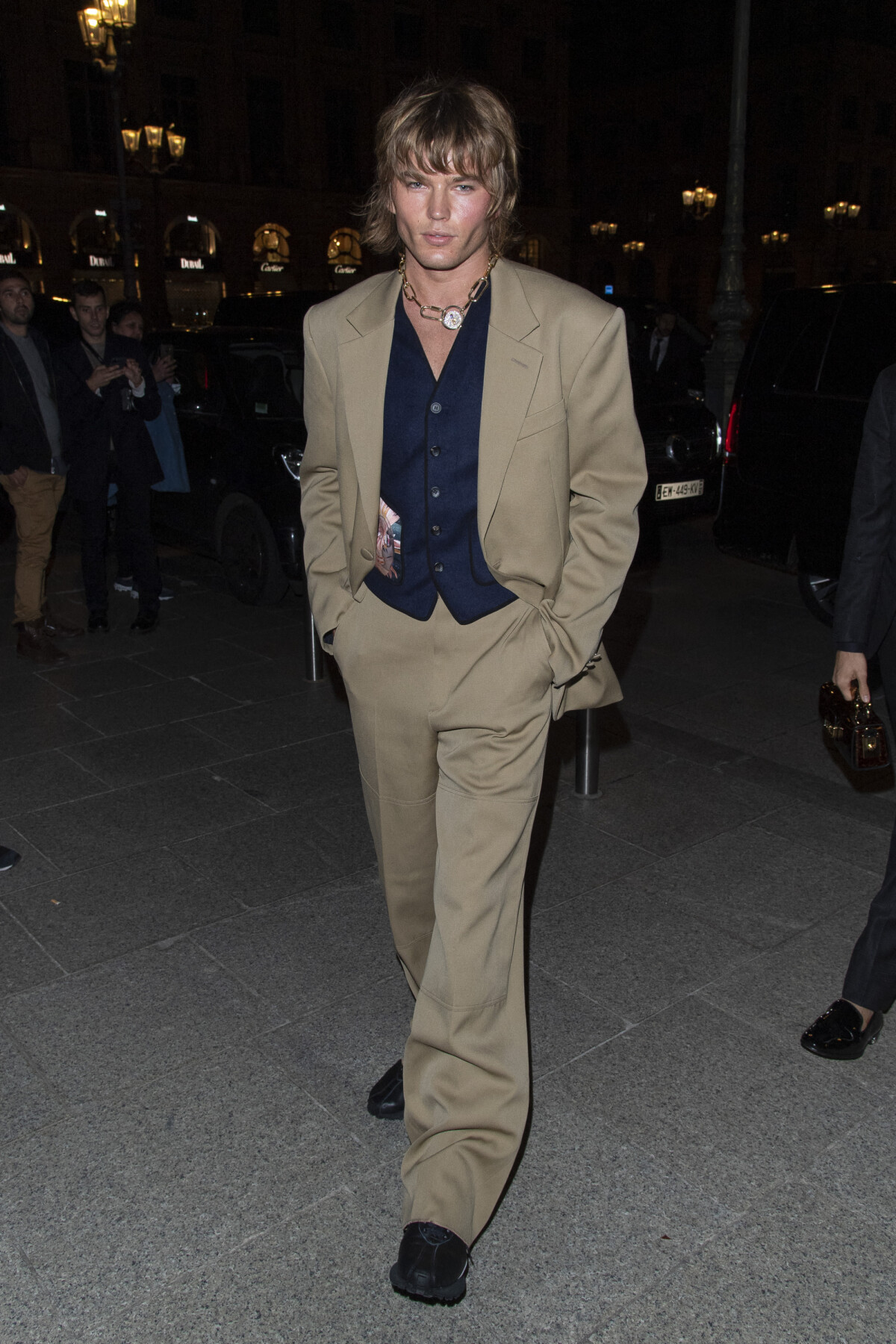 Photo : Jordan Barrett - Arrivées au défilé "Messika x Kate Moss" à l ...