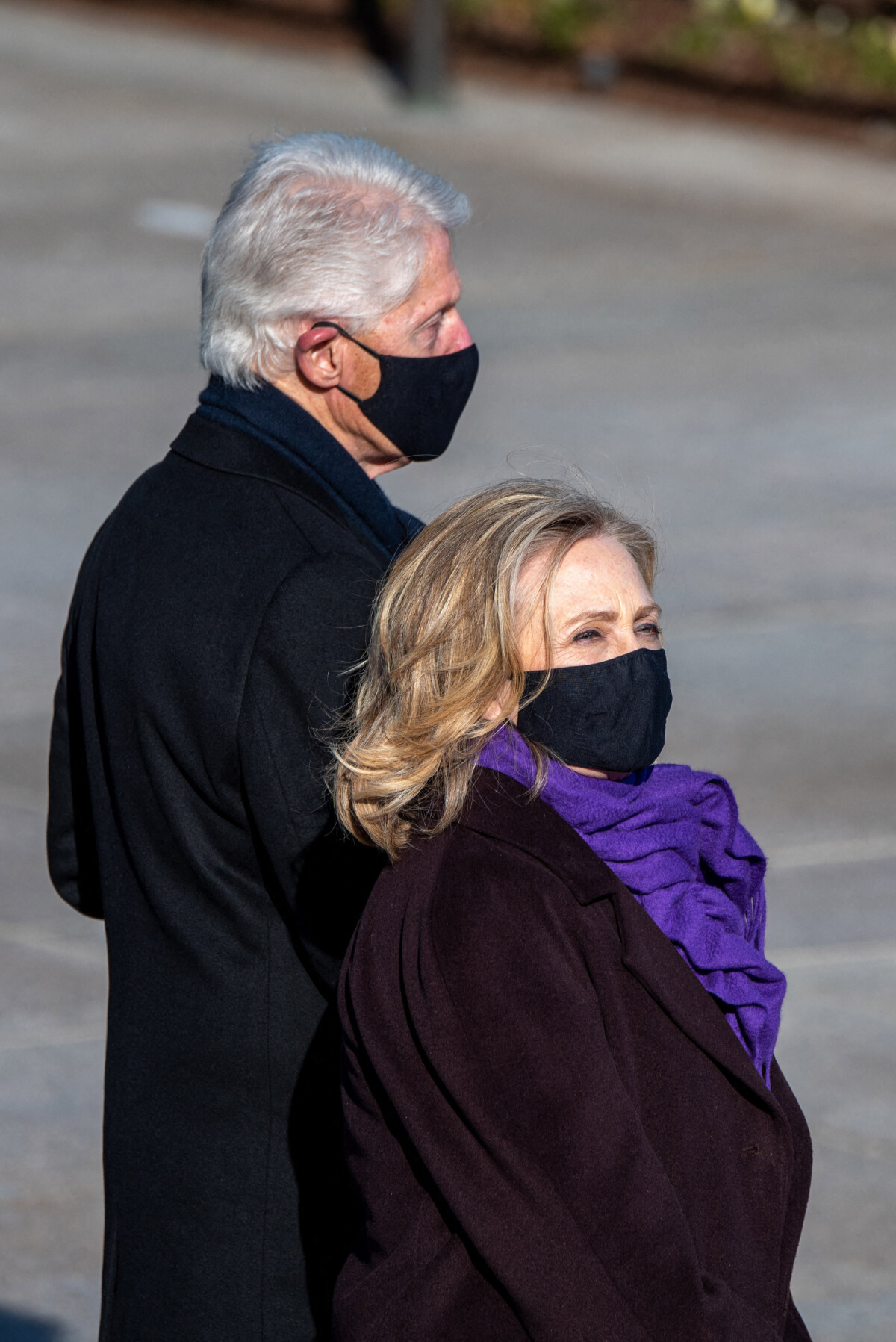 Photo : Bill Clinton et sa femme Hillary - Le président des Etats-Unis ...