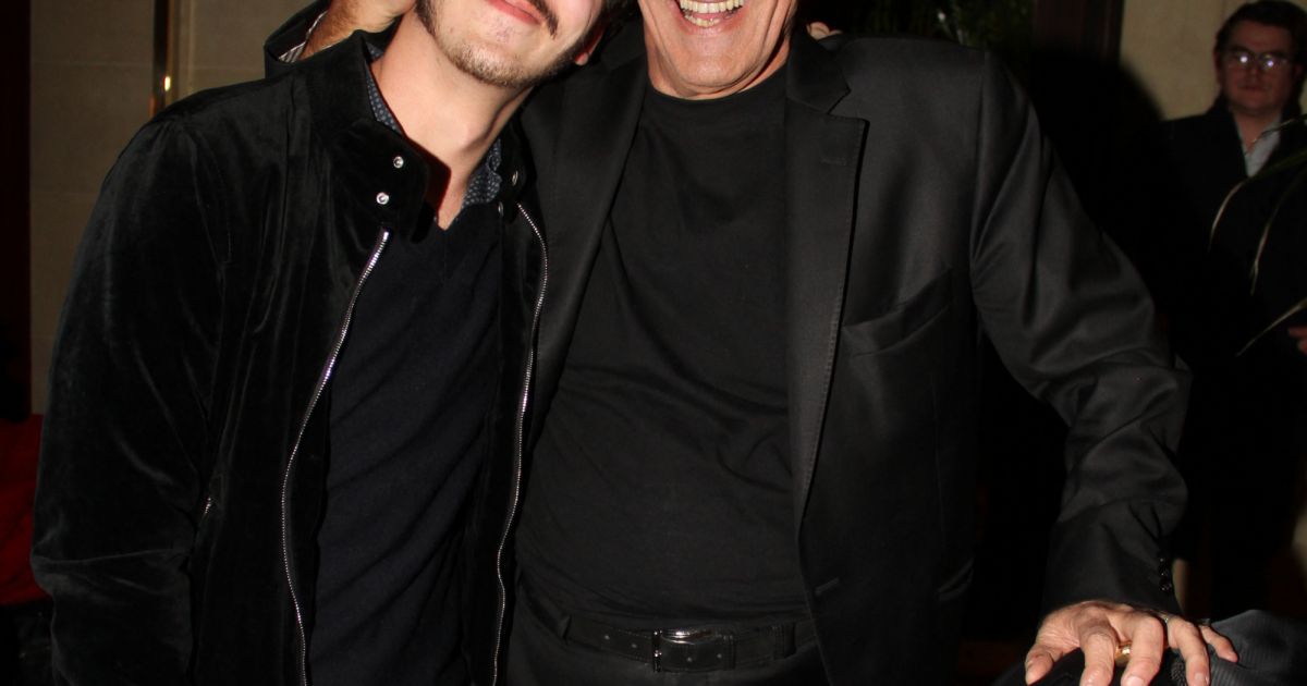 Thierry Ardisson et son fils Gaston Ardisson lors du cocktail de ...