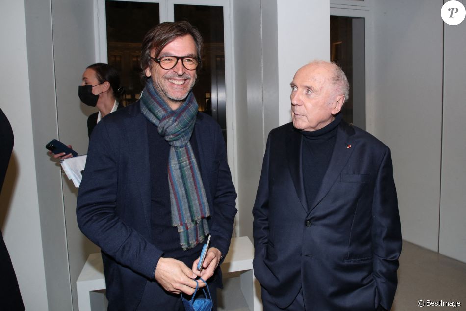 Le producteur Philippe Rousselet et François Pinault - Vernissage de l ...