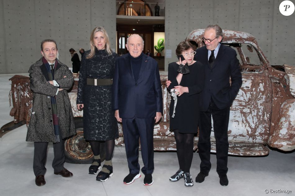 Bruno Racine, Emma Lavigne, François Pinault, Caroline Bourgeois et ...