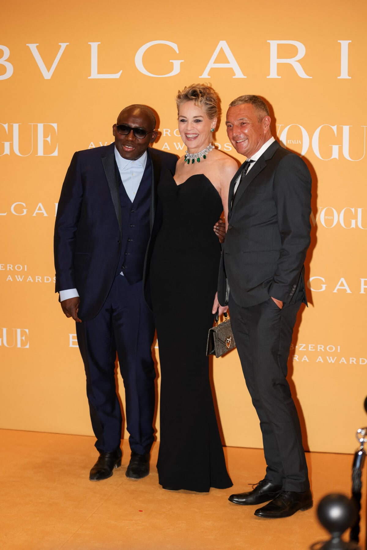 Photo : Edward Enninful, Sharon Stone et Jean-Christophe Babin (PDG de ...