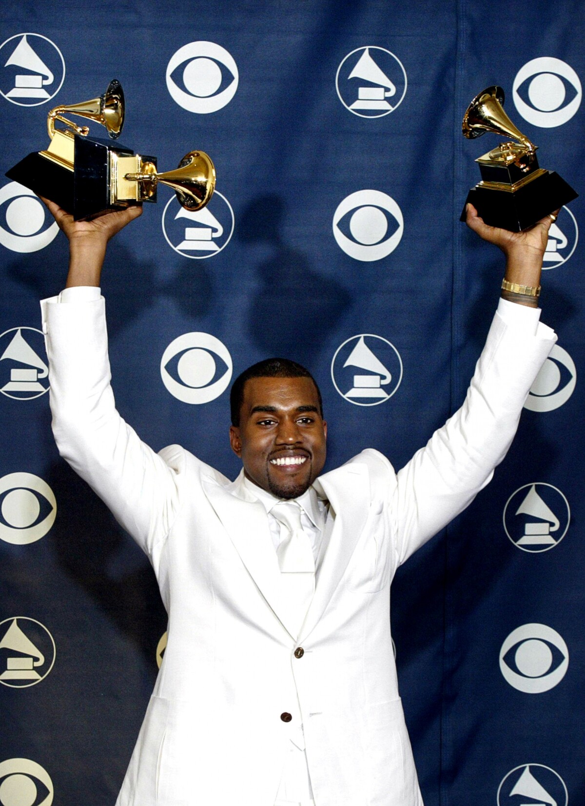 Photo : Kanye West à la 47e cérémonie des Grammy Awards, le 13 février ...