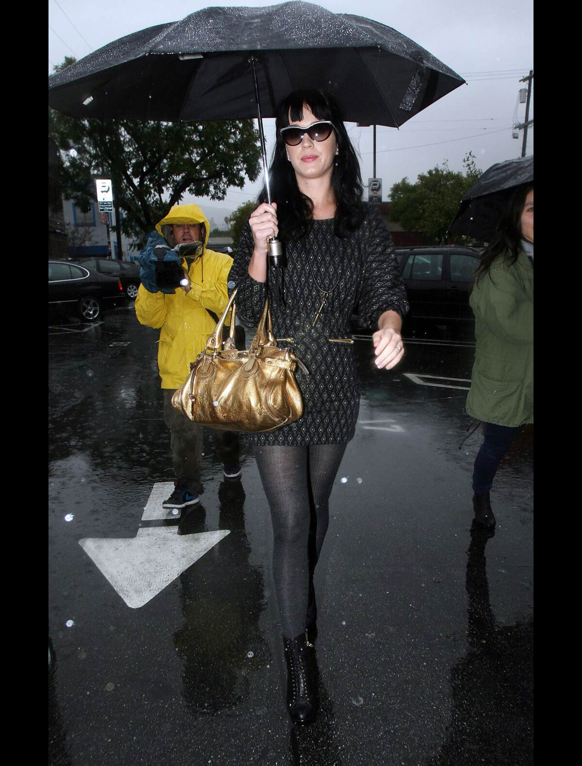 Photo : Katy Perry à Los Angeles... Sous la pluie ! Le 20 janvier 2010 ...